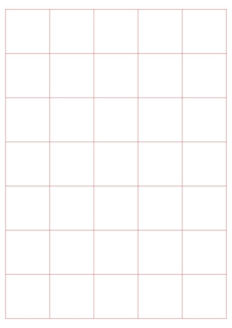 ⭐ Printable Red Grid Paper » 【 Download Free 】 🖨